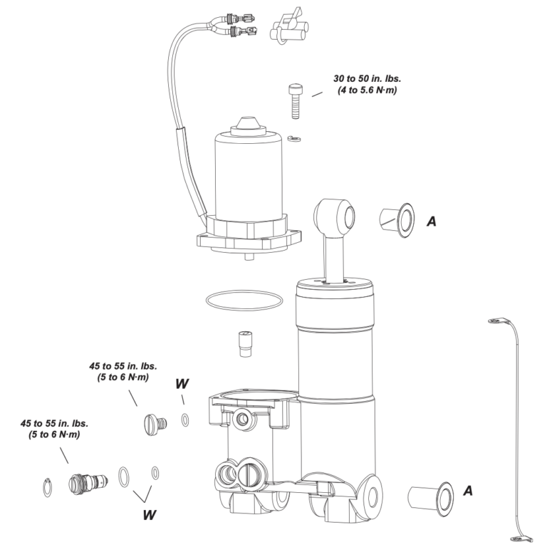 Tilt Trim Diagram Exploded View 40 60 hp Models